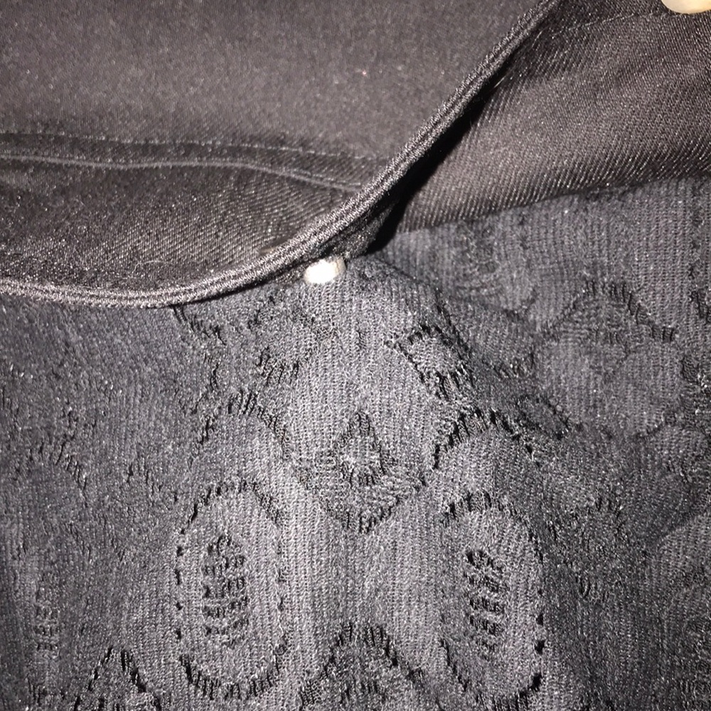 Kate And Mallory Plus Denim Lace Jacket Gem